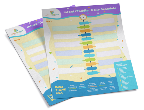 Infant & Toddler Daily Schedule Template - Prime Child Care Software